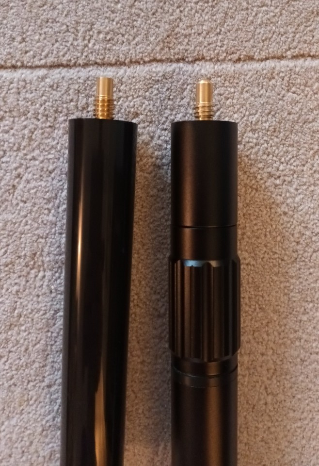 MARK RICHARDS 3/4 JOINTED SNOOKER CUE + MINI BUTT +16" TELESCOPIC ...