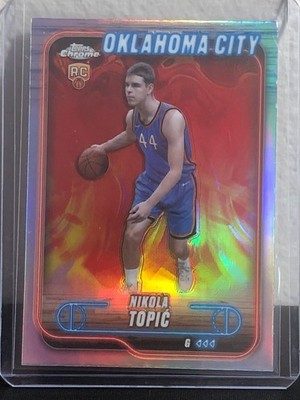 2024-25 Topps Chrome NIKOLA TOPIC RC Silver Refractor #119 OKC Thunder ...