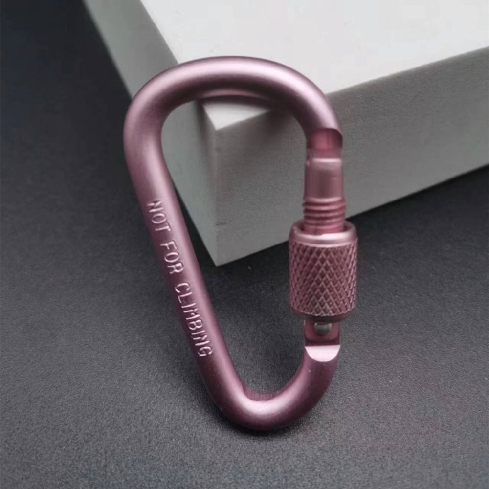 Aluminium Climbing Button Camping Hiking Hook Buckle Keychain Alloy ...