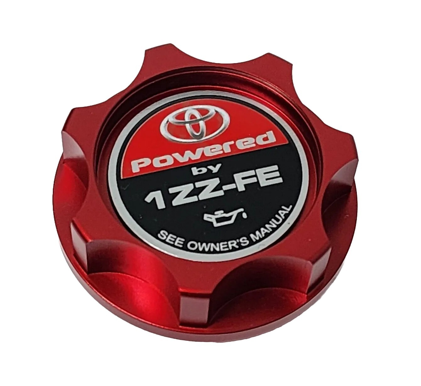 RED ALUMINUM BILLET ENGINE FILLER OIL CAP FOR 98-02 COROLLA 1ZZ-FE 1.8L ...