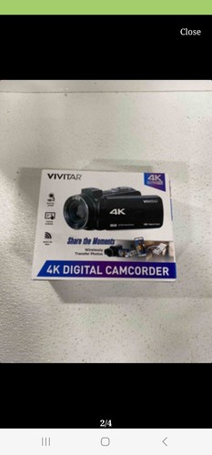 Vivitar Pro 4K Digital Camcorder, DVR4K Black Shelf Pull New | eBay