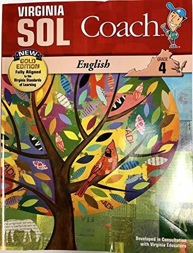 Virginia SOL Coach, New Gold Edition, English, Grade 4 - Paperback ...