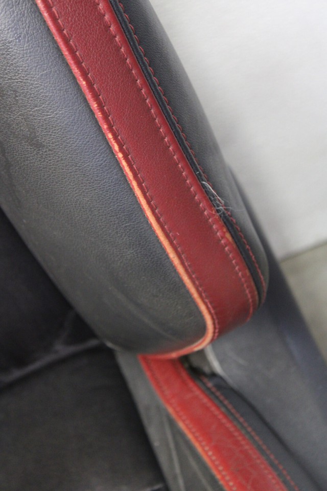 Subaru WRX STI Recaro Red Black Leather Alcantara Seats Genuine Oem ...