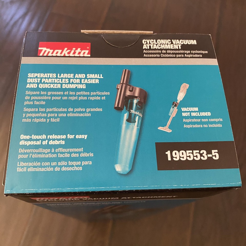 New Box Makita 199553-5 Cyclonic Vacuum Attachment for XLC02ZB Only -No ...