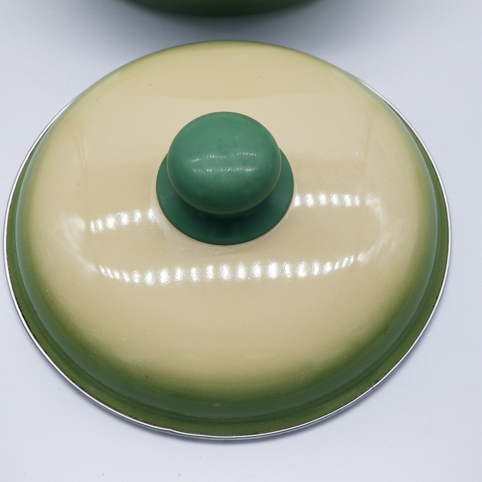 Enameled Steel Olive Pattern Stock Pot Metalac Made in Serbia | eBay