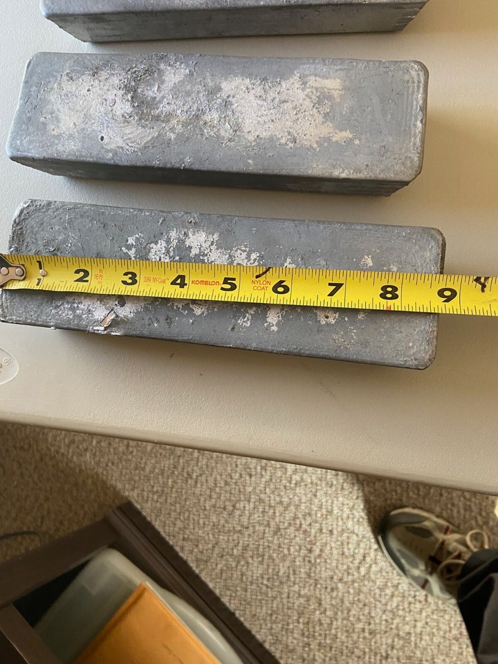 6 Lead ingots 57 lbs. clip on wheel weights. | eBay