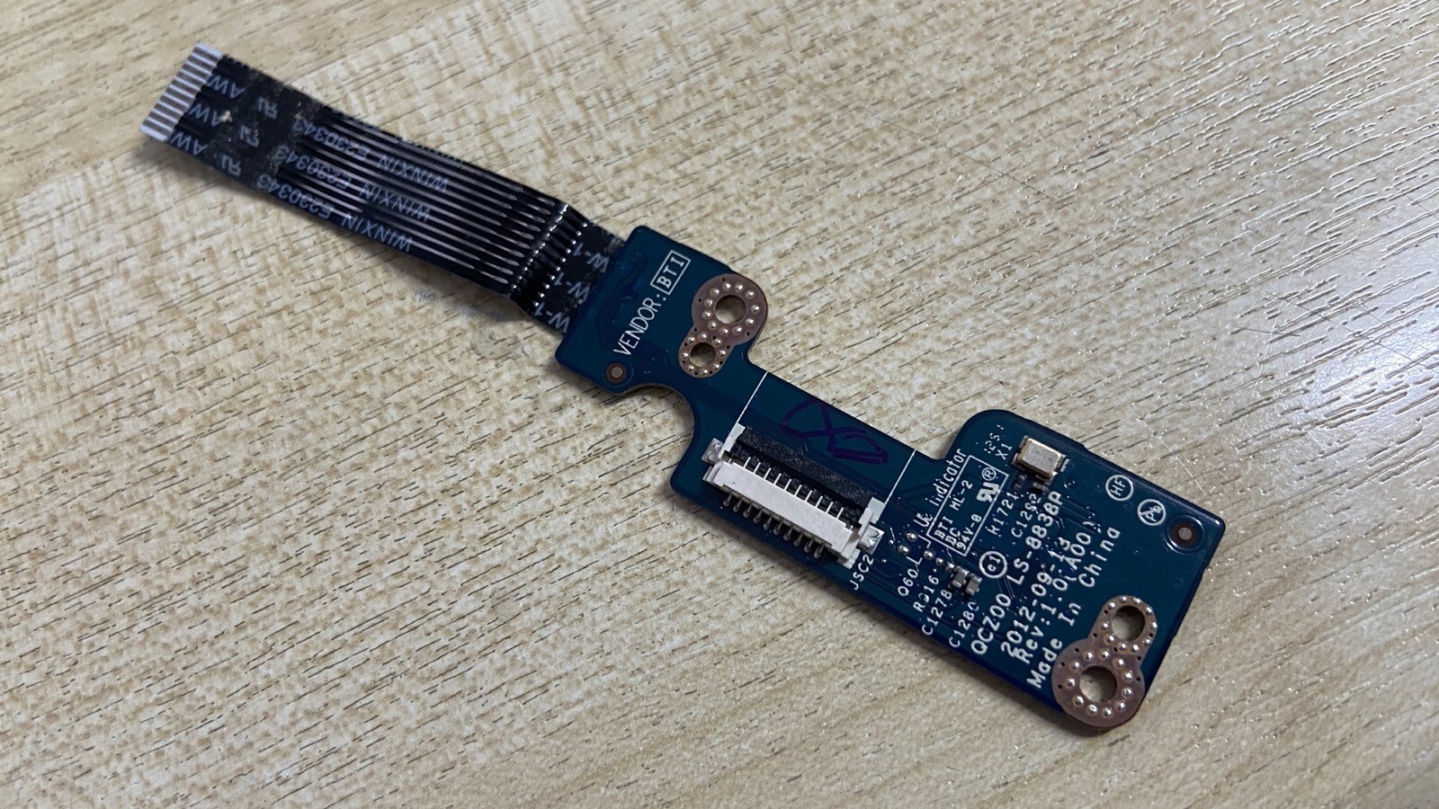 Dell Latitude 6430U Smart Card IO Board + Cable LS-8838P 0FR1X6 FR1X6 ...