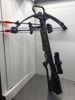 Barnett Quad 400 Crossbow includes Soft case Scope arrows And Broad ...