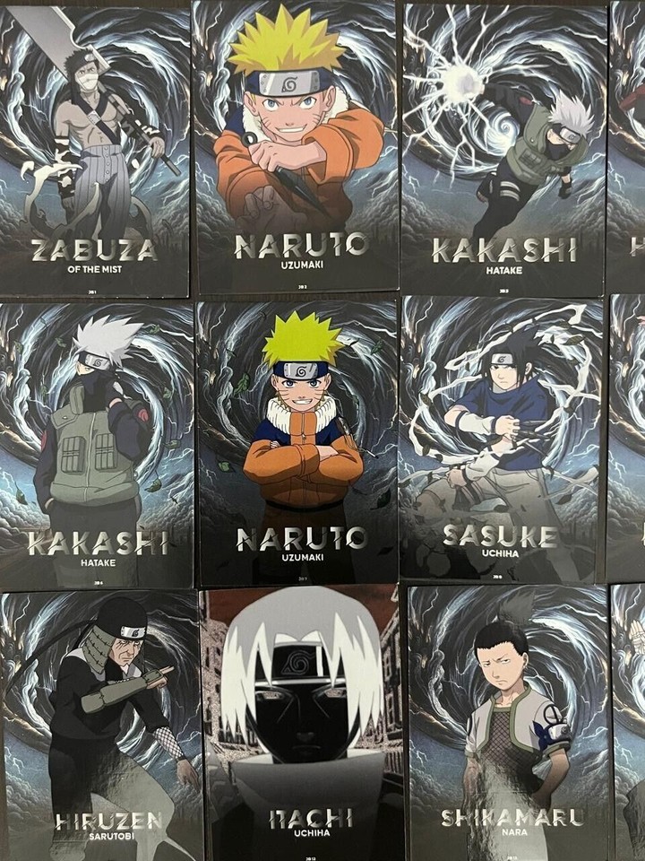 Topps Animax India 2024 Naruto Jet Black cards complete set of 15 | eBay