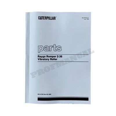 Caterpillar Cat Raygo Romper 2 36 Vibratory Roller Parts Catalog Manual ...