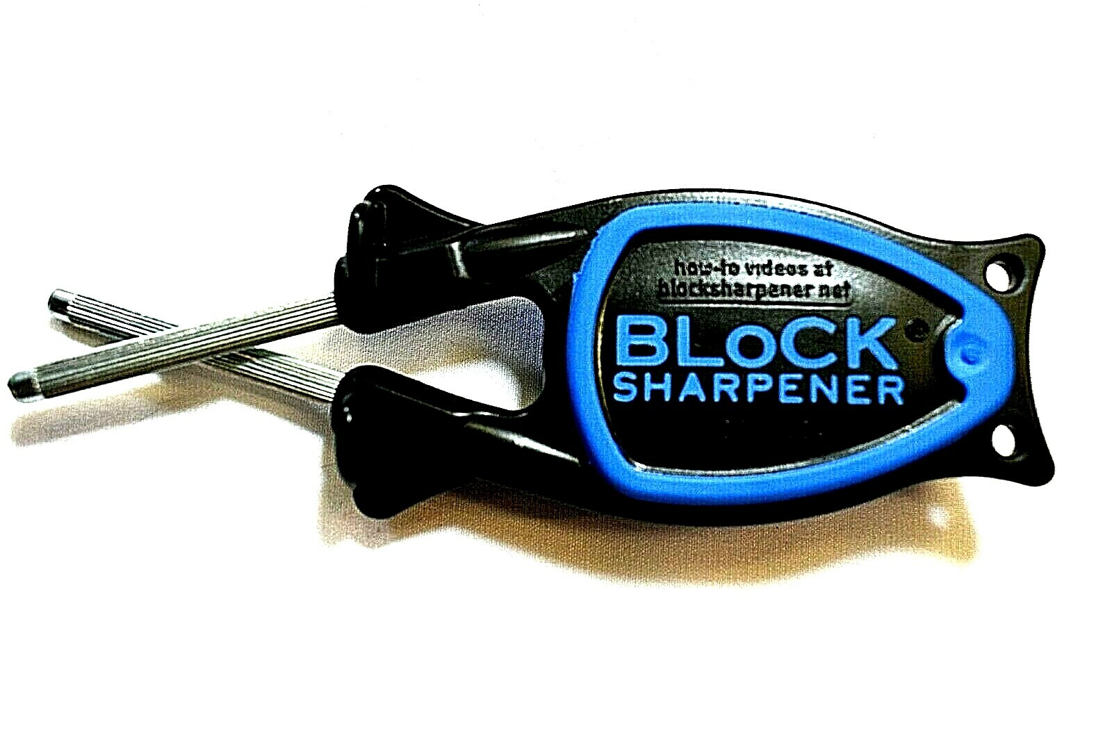 Block knife sharpener- quick and simple to use Handheld sharpener that ...