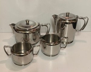 Vintage Old Hall Stainless Steel Teapot Set | eBay