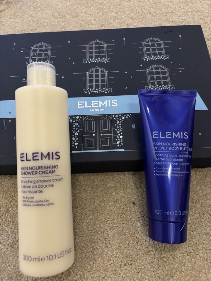 Elemis Boxed Gift Set. 300ML Shower Crème & 100ML Body Butter. Brand ...