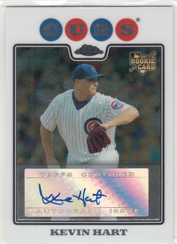 2008 Topps Chrome Rookie Autograph KEVIN HART RC Auto #224 Cubs | eBay