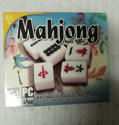 New Sealed Mahjon Epic 400 Unique Game Boards PC CD Rom Game (Rated E ...