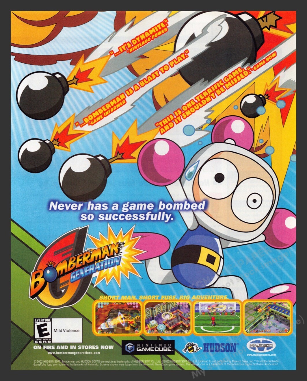 Bomberman Generation 2000s Video Game Print Advertisement 2002 | eBay