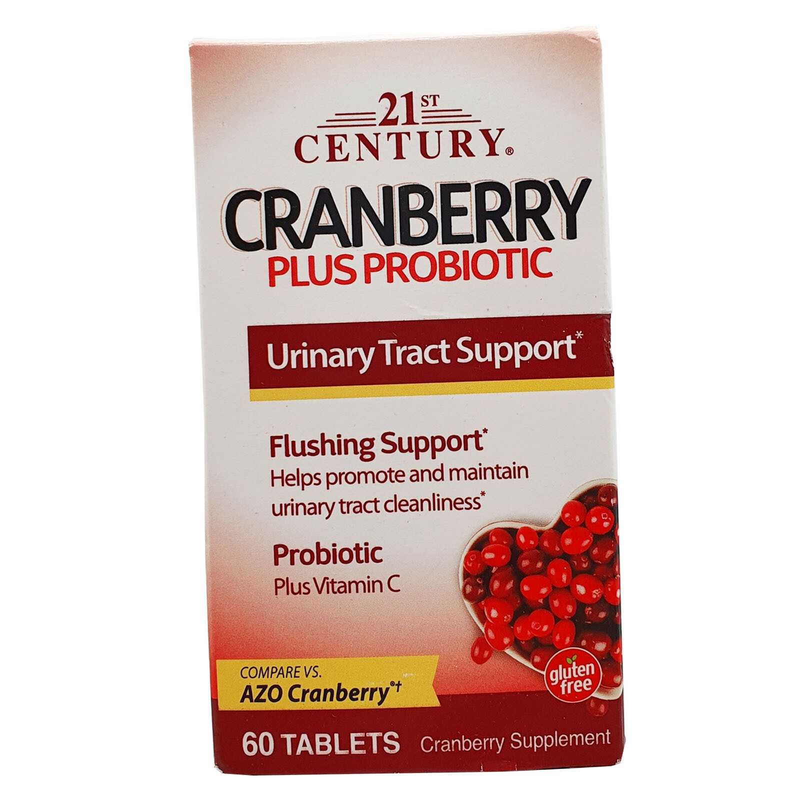21st Century Cranberry Plus Probiotic, Urinary Tract Support 60 Tablets ...
