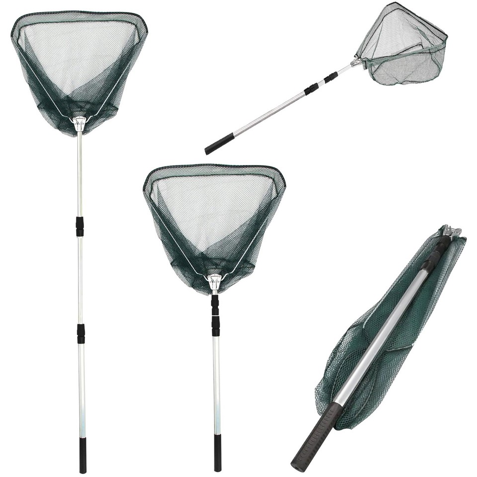 Aquarium Telescopic Fish Tank Net Extendable Handle Netting Pond Koi ...
