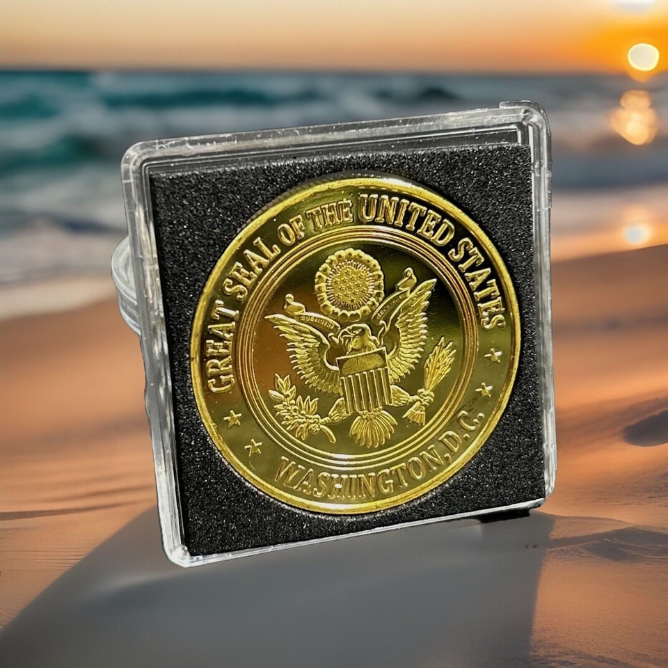 SOUTH CAROLINA (SC) State Seal Challenge Coin Colorized USA INCLUDES ...
