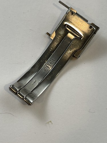 Authentic Ebel Wave 18k Gold/Steel Mens Watch Band Lock new Old Stock ...