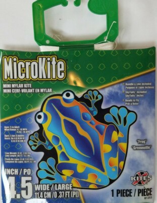 MicroKite 4.5 inch by Kites Mini Mylar Kite FROG NEW in Package! | eBay