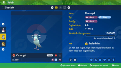 PVP Shiny Buyo Choreogel 6IV | LVL 100 | Pokemon Karmesin / Purpur ...