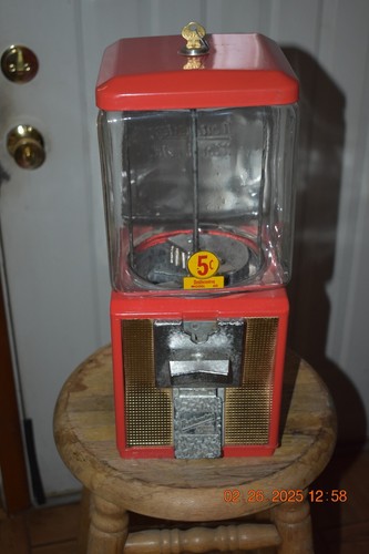 Retro Vintage Northwestern Glass Globe Candy Gumball Machine Model 60 ...