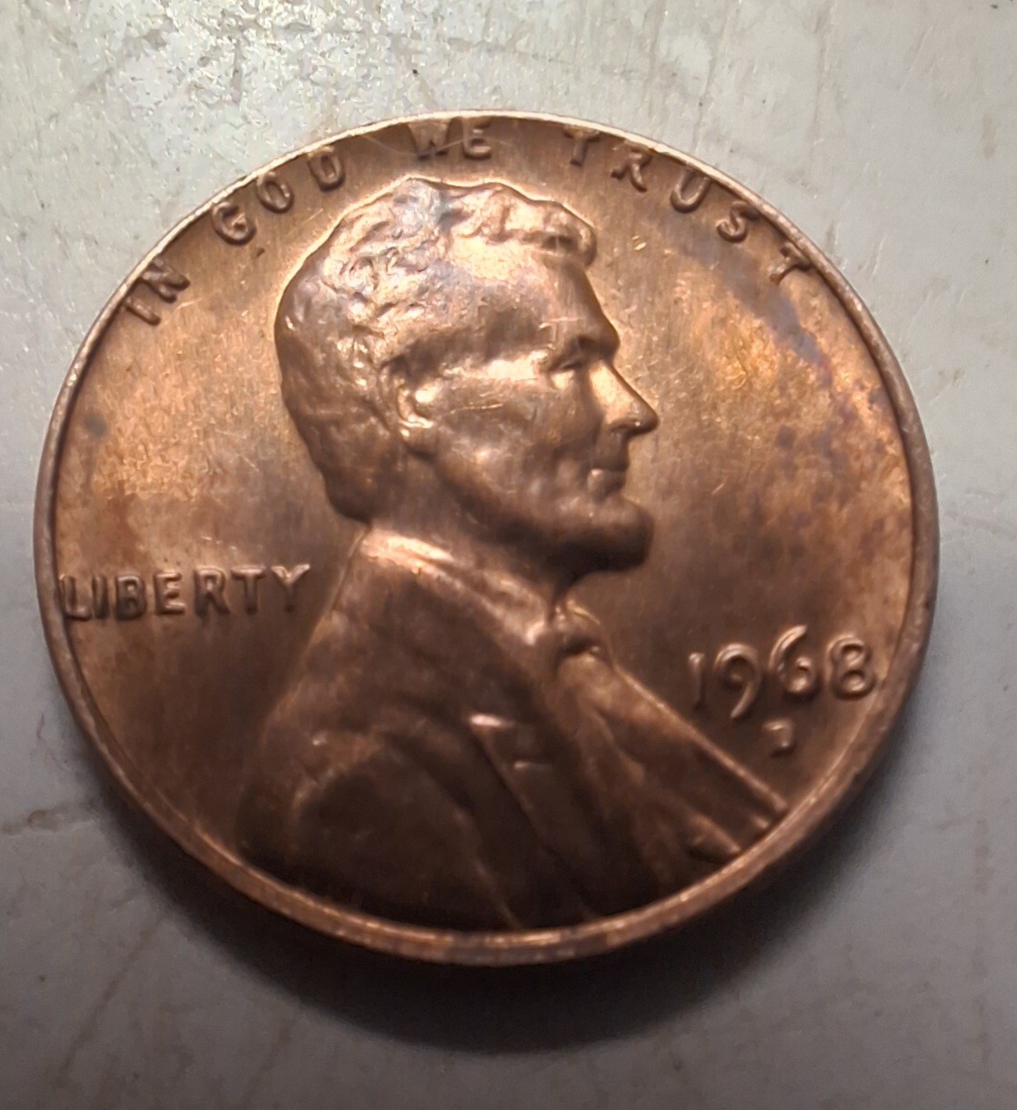 1968 D Red Lincoln Penny | eBay