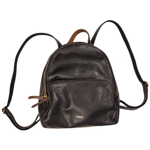 Fossil Felicity Mini Backpack Leather Black Adjustable Straps Satchel ...
