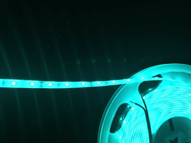 5M Cyan Led Strip Lights Cyan (490nm) 485nm-495nm Lighting Waterproof ...