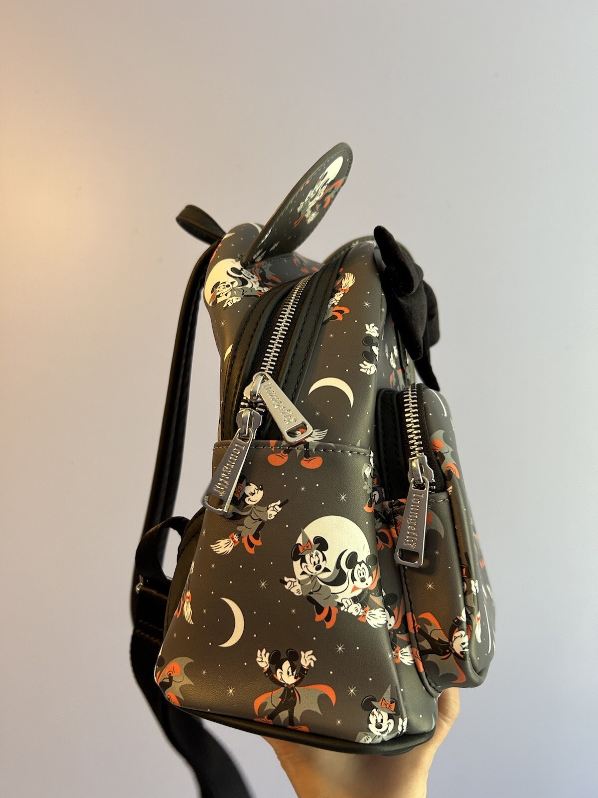 Loungefly Disney Mickey Minnie Halloween Vamp Witch AOP Mini Backpack ...