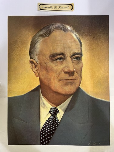 US President Franklin D Roosevelt Portrait 11x14 Poster Photo Sam ...
