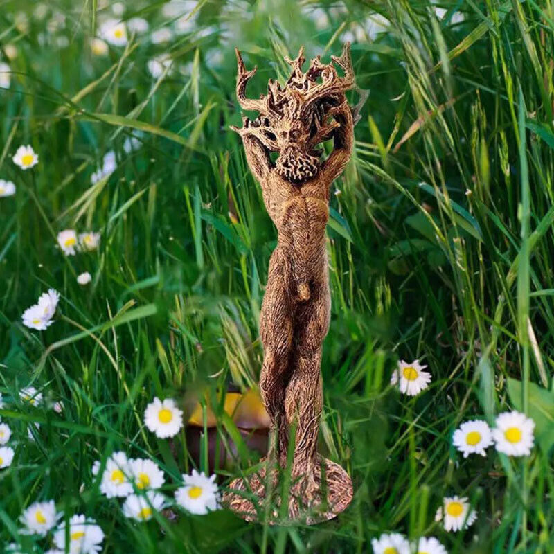 Forest Goddess Statue Resin Ornaments Garden Handicraft Tree God ...
