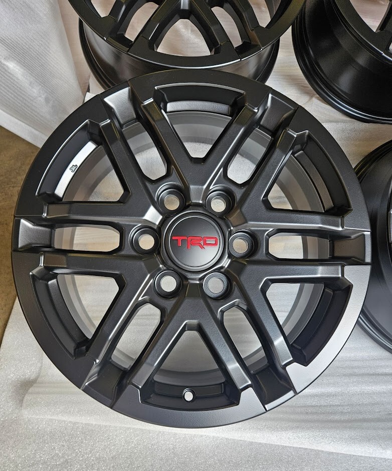 2024 18" Toyota Tacoma TRD Wheels OEM Rims Satin black | eBay
