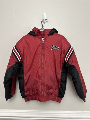 Vintage Alabama Crimson Tide Team Starter Jacket Full Zip Boys Sz L 16 ...