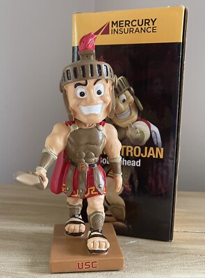 TOMMY TROJAN Southern Cal USC Trojans Mascot SGA Bobblehead NIB! | eBay