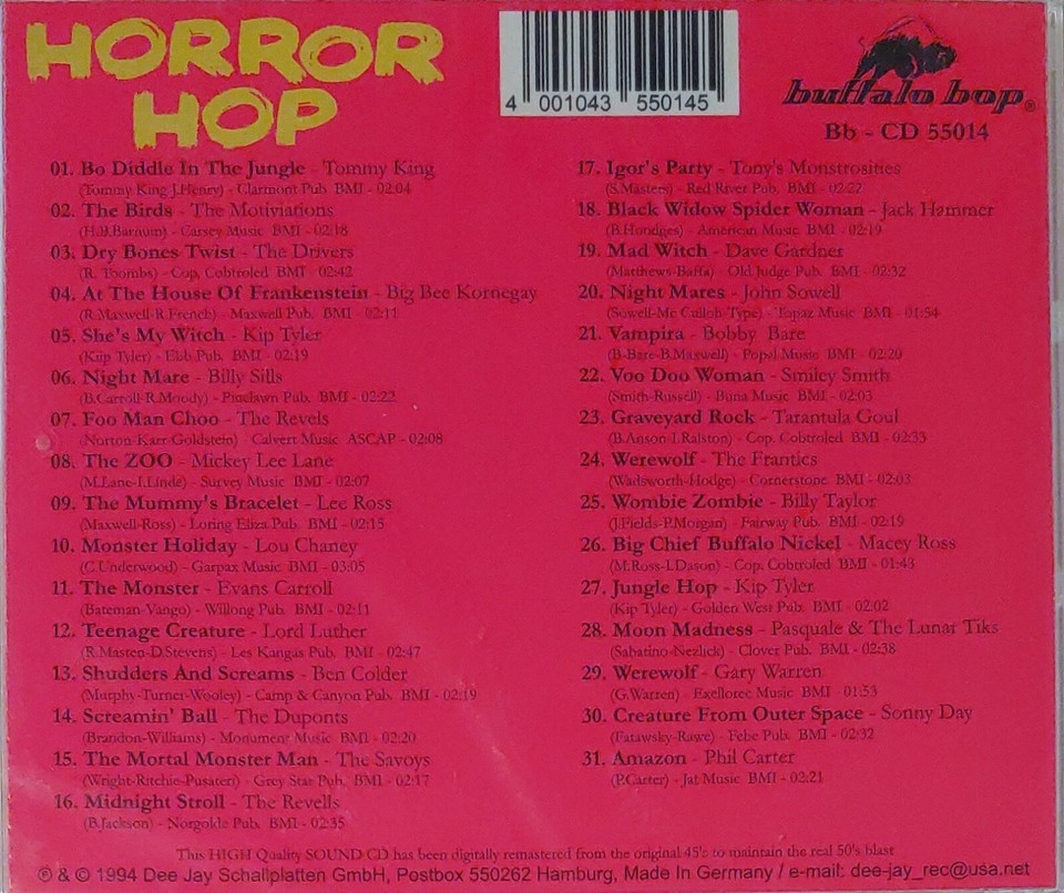 HORROR HOP CD BRAND NEW | eBay