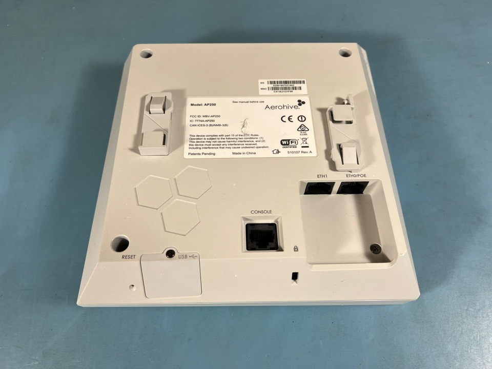 Aerohive AH-AP-250-AC AP250 Indoor Wireless Access Point - Tested | eBay