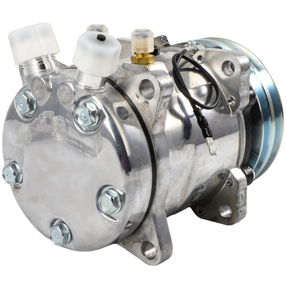 A/C Compressor W/Clutch for Abacus 508/Sanden 5H14 V-Belt 2 Grooves ...