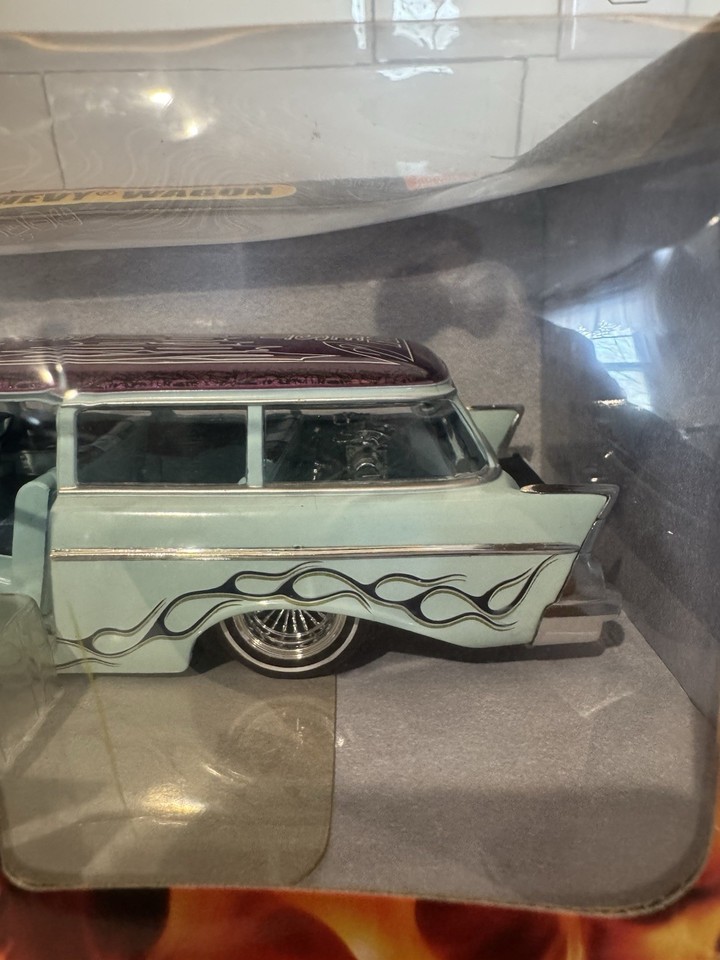 Muscle Machines West Coast Choppers Jesse James 1957 Chevy Wagon 1/24 ...
