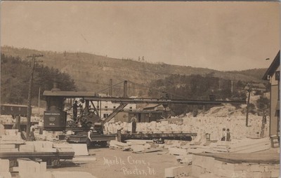 Marble Crane Proctor Vermont Marble Co VT Railroad 1910s RPPC Photo ...