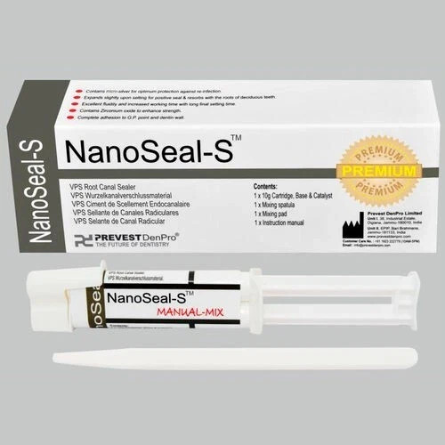 Dental NANOSEAL S Manual Mix Polydimethylsiloxane based RC Sealer 10g ...