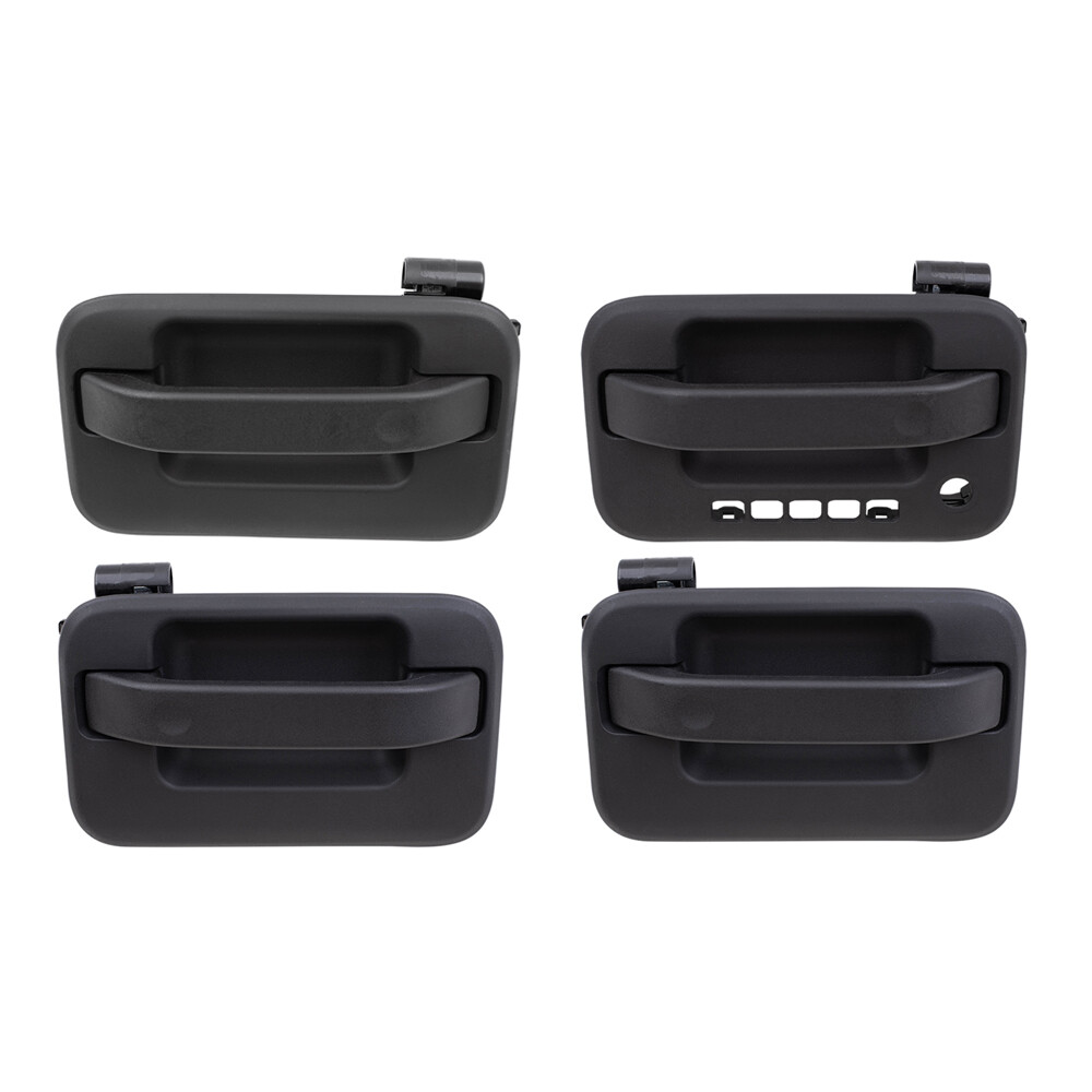 4 Pc Outside Door Handles for F150 Crew Cab Mark LT Textured Front ...
