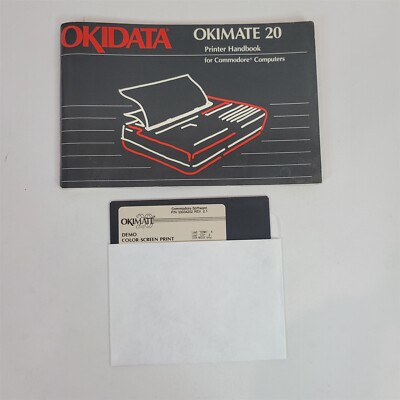 VTG 1986 Original Okidata Okimate 20 Printer Handbook for Commodore ...