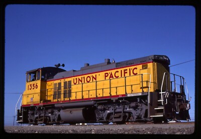 Railroad Slide - Union Pacific #1356 Switcher Locomotive 1987 Vintage ...