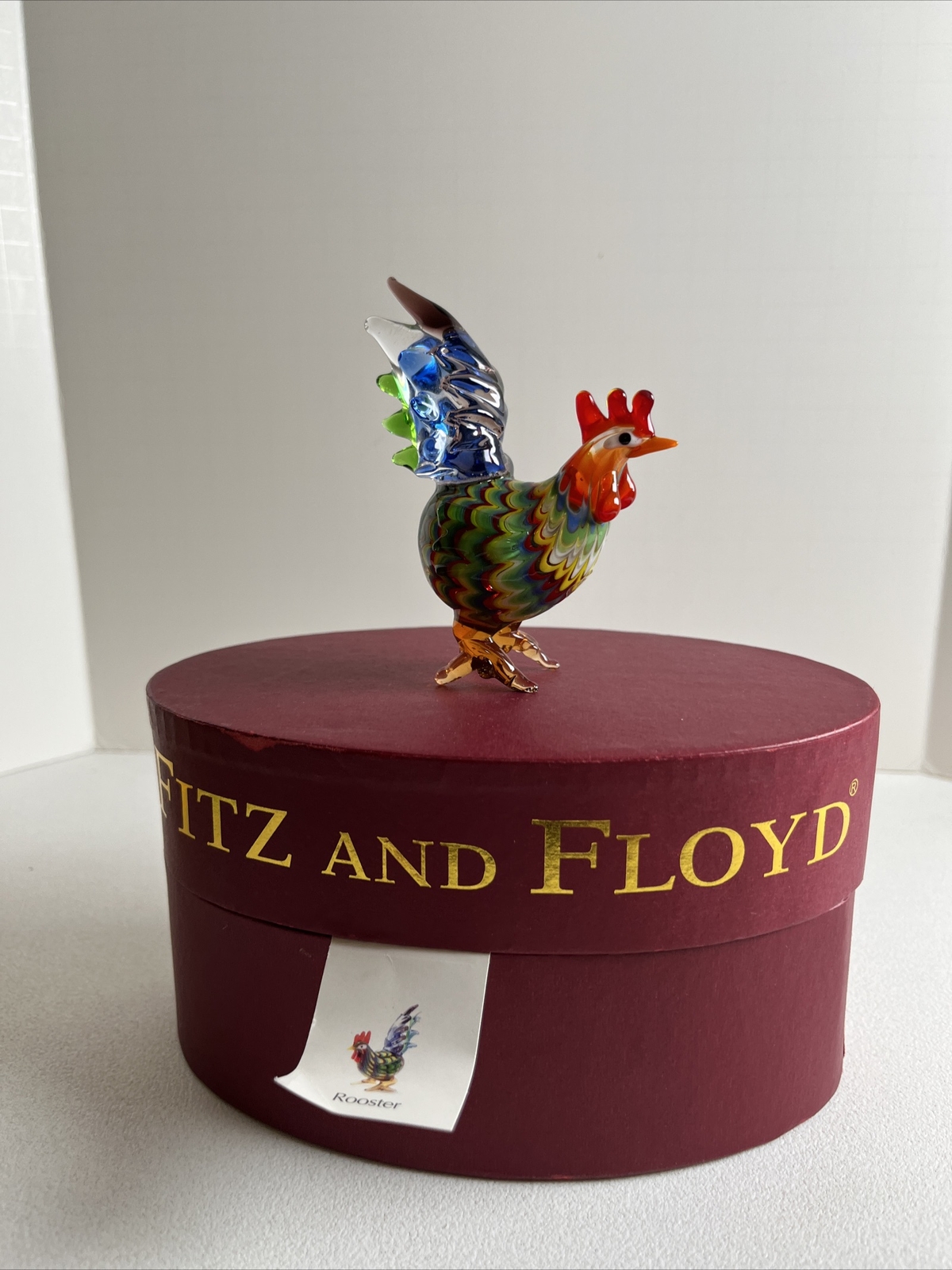 Fitz And Floyd - Glass Menagerie - Rooster - Figure In Box | eBay