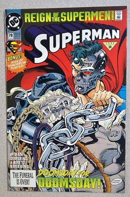 Superman 78 (1993 DC) Reign of Supermen Doomsday for Doomsday! | eBay