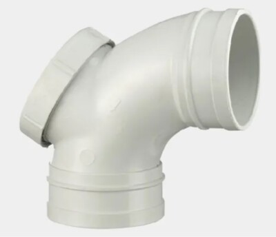 PVC DWV Bend Female Female 88 Degree 65mm Rear Access | eBay Australia