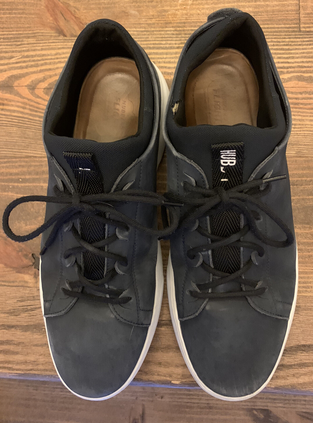 Samuel Hubbard Flight Men's Sport Sneaker Low Top Navy Leather Casual ...