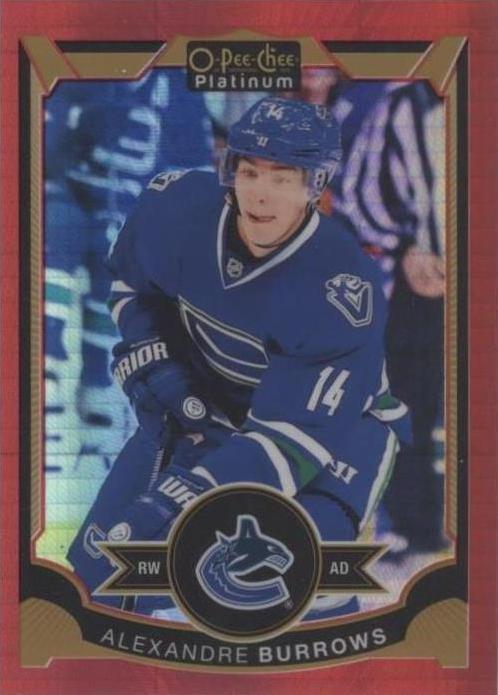2015-16 O-Pee-Chee Platinum - Alexandre Burrows #132 Red Prism /149 for ...